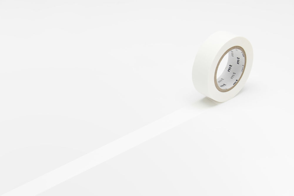 Matte White - 15mm Washi Tape - mt Masking Tape