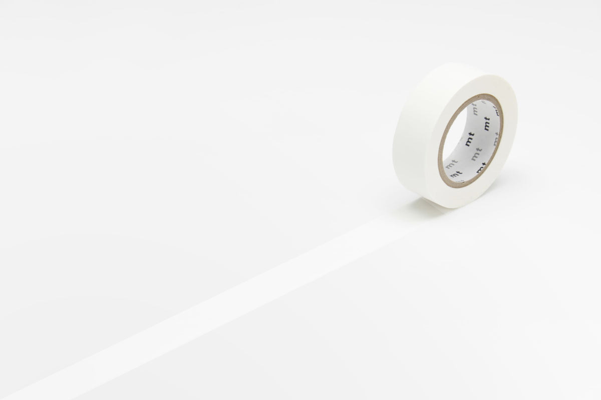 Matte White - 15mm Washi Tape - mt Masking Tape