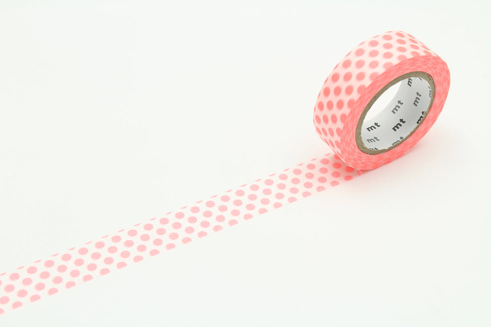 Dot Shocking Red - 15mm Washi Tape - mt Masking Tape
