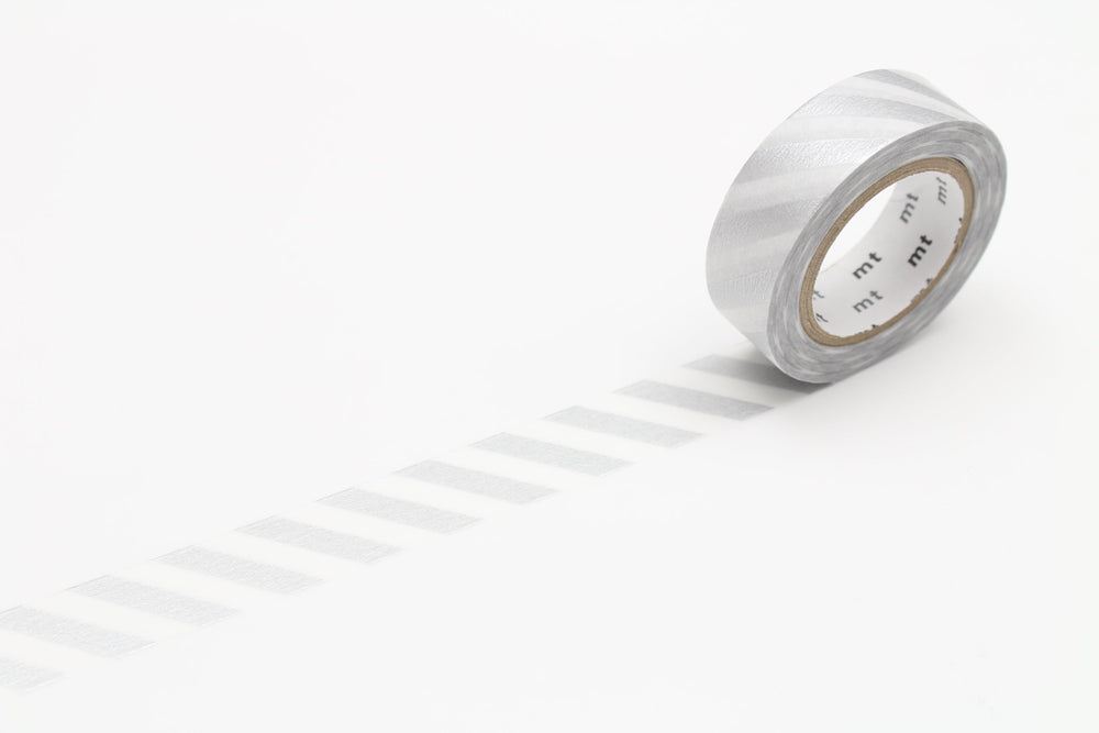 Stripe Silver 2 - 15mm Washi Tape - mt Masking Tape