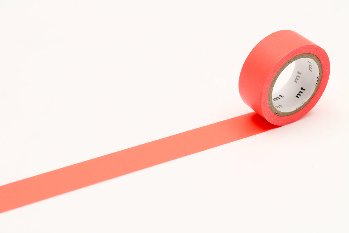 Fluorescent Red - 15mm Washi Tape - mt Masking Tape