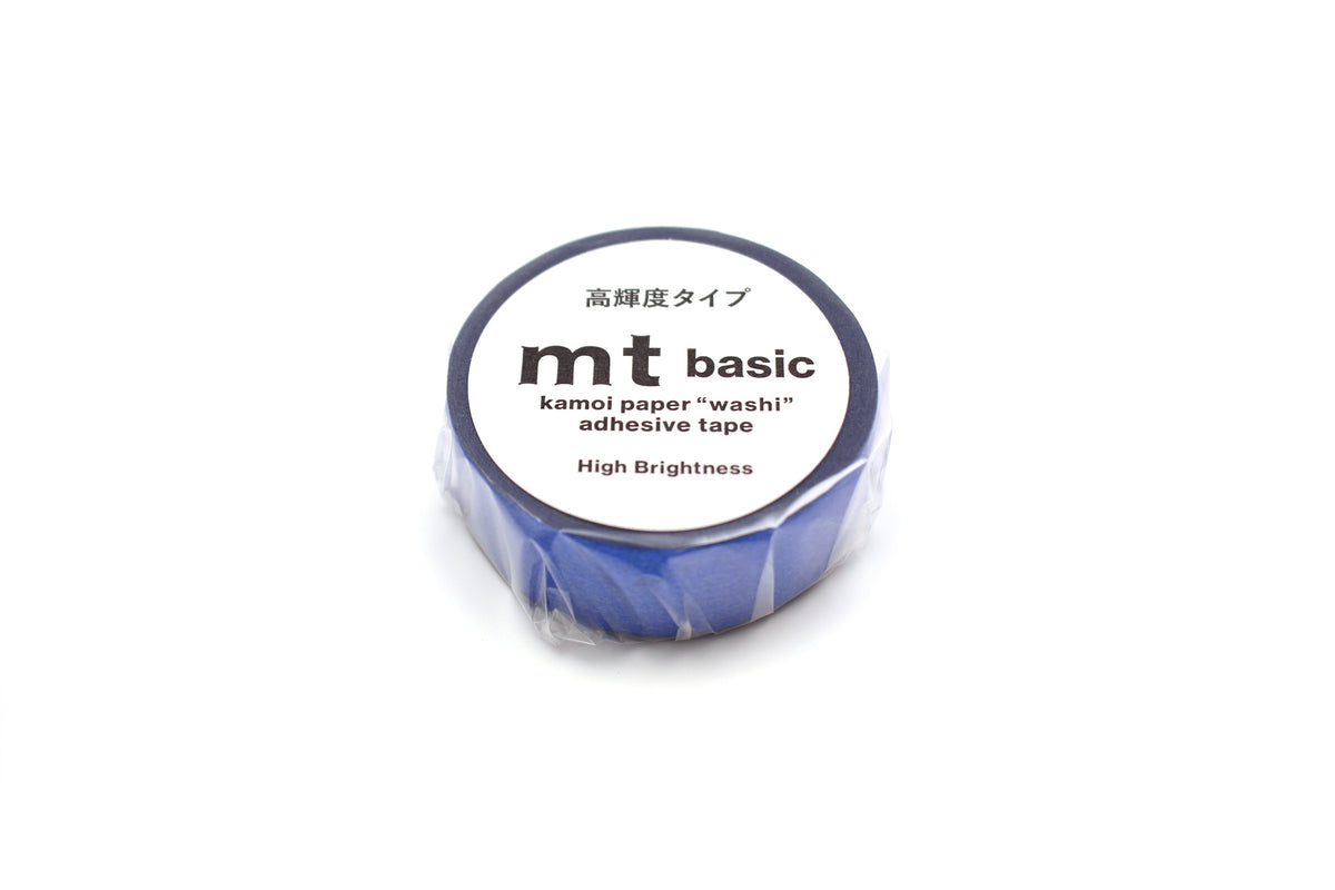 Blue (High Brightness - Metallic Finish) - 15mm Washi Tape - mt Masking ...