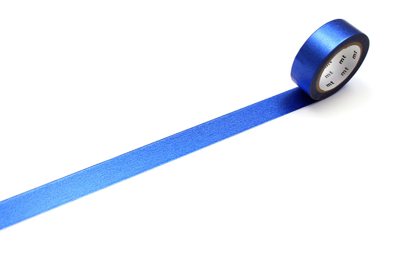 Blue (High Brightness - Metallic Finish) - 15mm Washi Tape - mt Masking ...