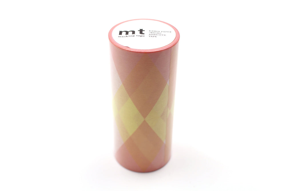 Triangle and Diamond Pink - 100mm Washi Tape - mt Masking Tape