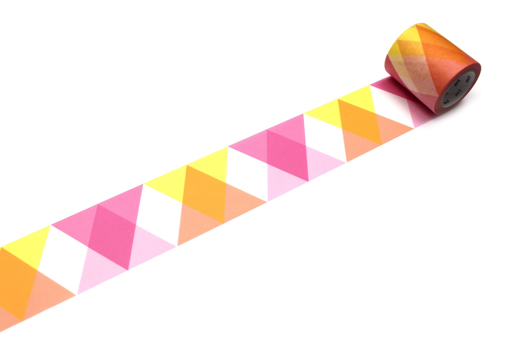 Triangle and Diamond Pink - 50mm Washi Tape - mt Masking Tape