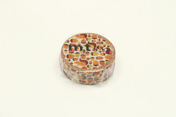 Squirrel and Acorn - 15mm Washi Tape - mt Masking Tape