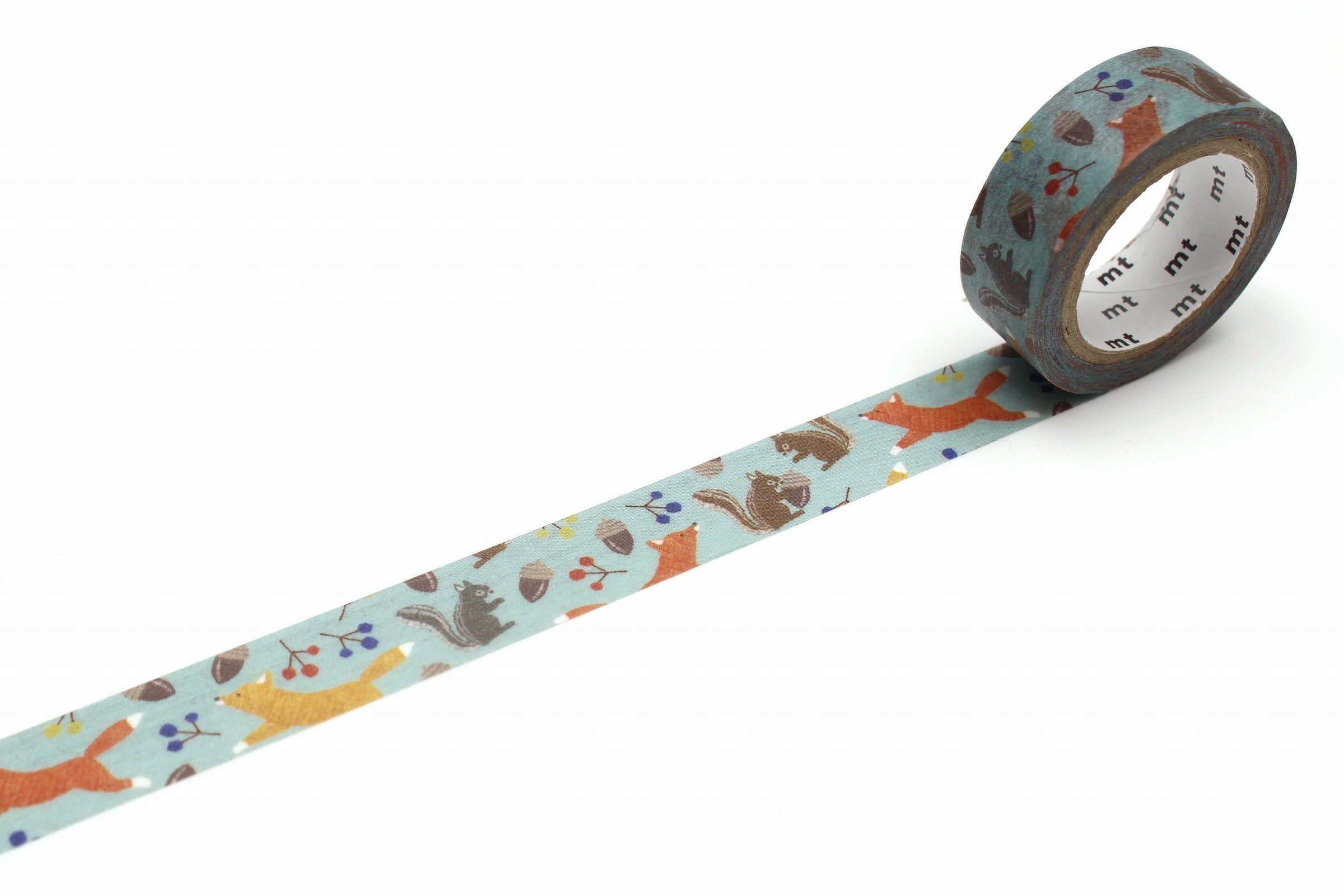 Embroidery Fox and Squirrel - 15mm Washi Tape - mt Masking Tape